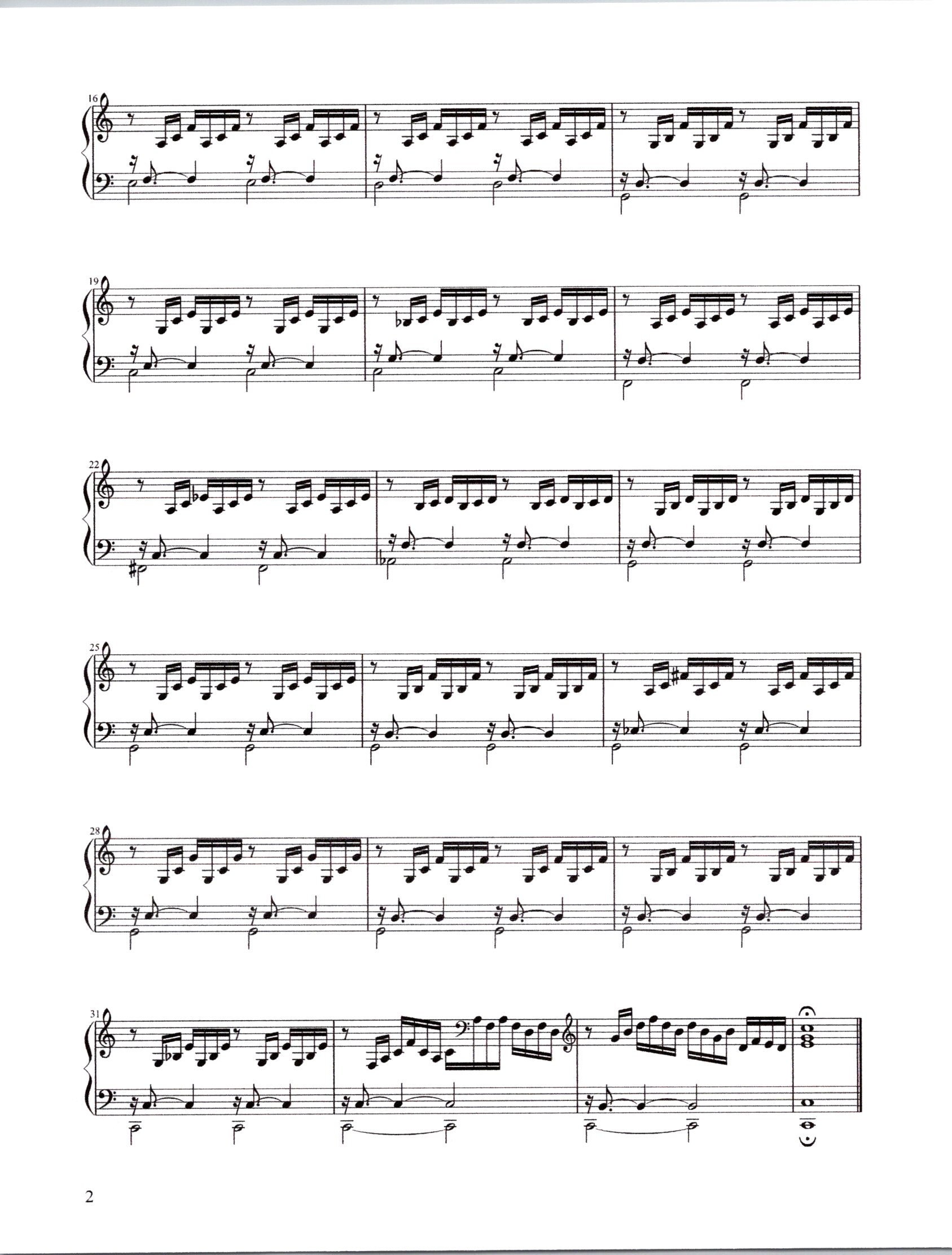 Prelude 1 in C Major by Johann Sebastian Bach Piano Solo - Digital ...