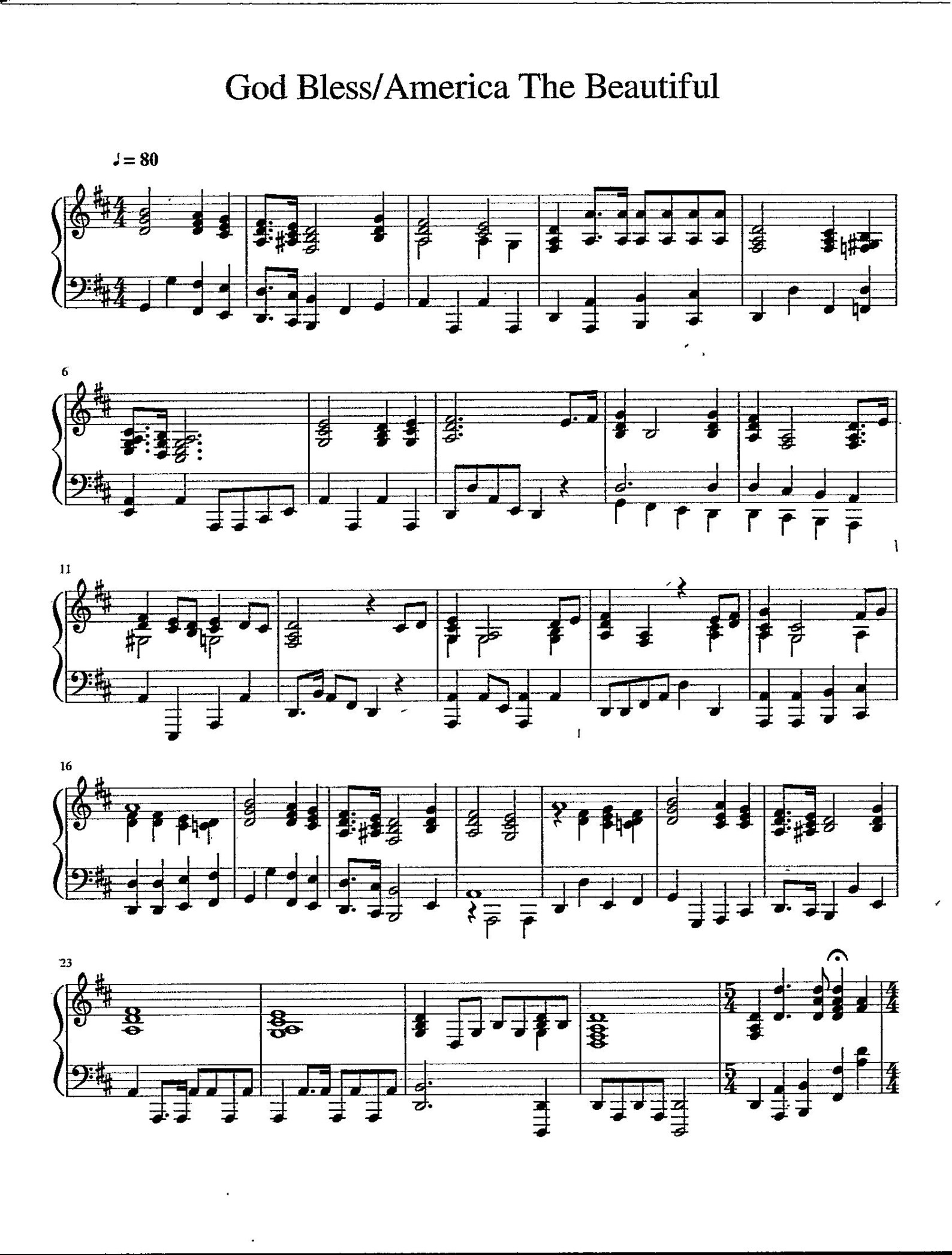 God Bless America the Beautiful - Digital Medley Patriotic Piano Solo ...