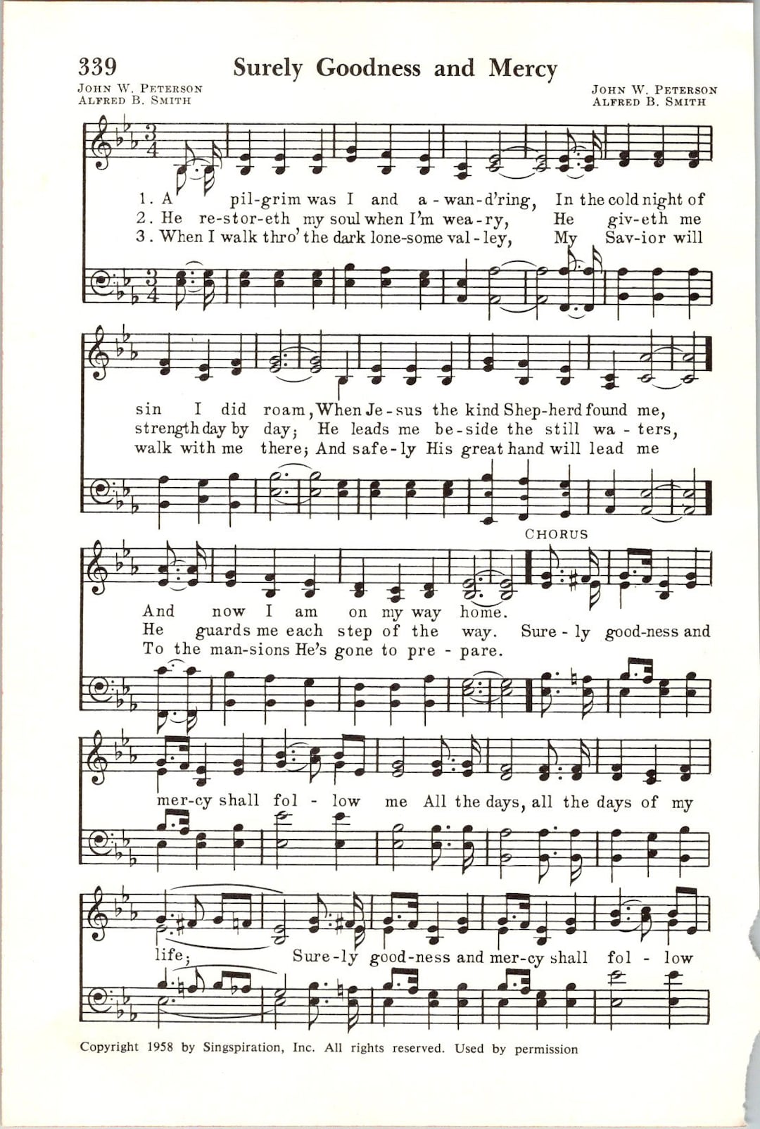 Surely Goodness and Mercy (complete Arrangement) - Digital Hymn Sheet ...