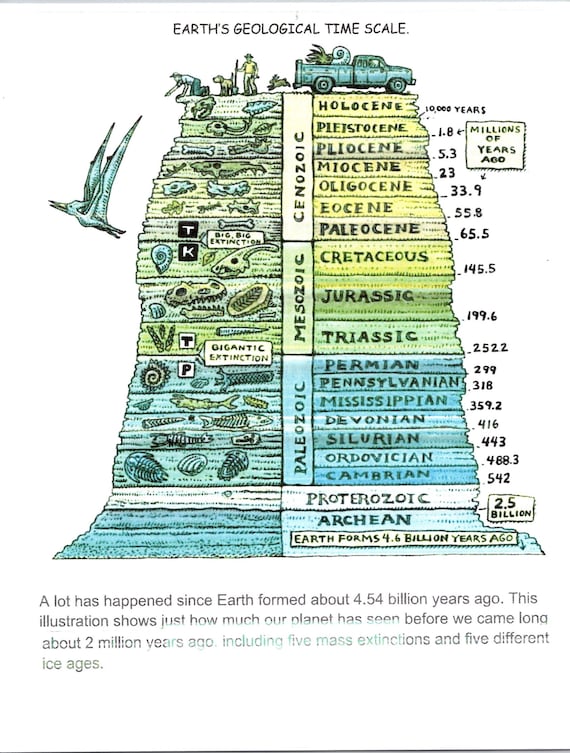 Grafico De Escala De Tempo Geologico