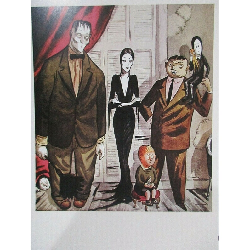 Chas Addams Card Art Print Addams and Evil 1947 see Photos ...