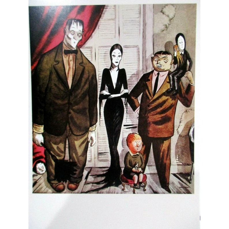Chas Addams Card Art Print Addams and Evil 1947 see Photos ...