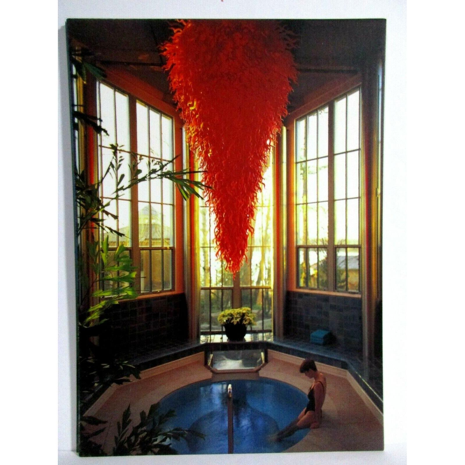 Dale Chihuly Glass Artist Art Card - NEON RED CHANDELIER 1995 - 5"w X 7 ...