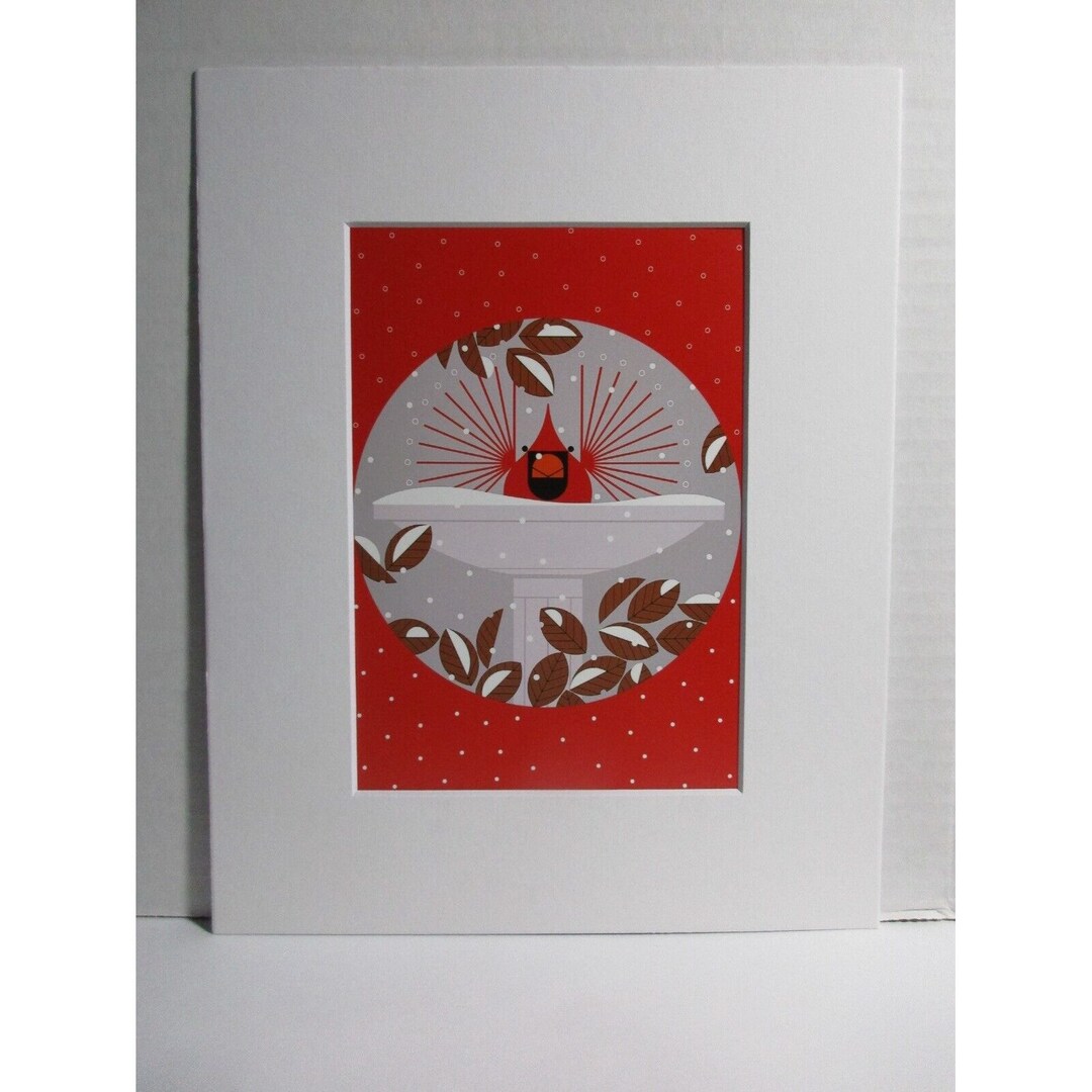 Molly Hashimoto Raccoon 2010 White Matted Notecard 8" X 10" With ...