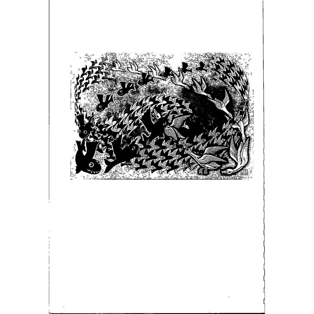 M.C. Escher Small Calendar Print 1951 Predestination - 6" X 9" - Etsy