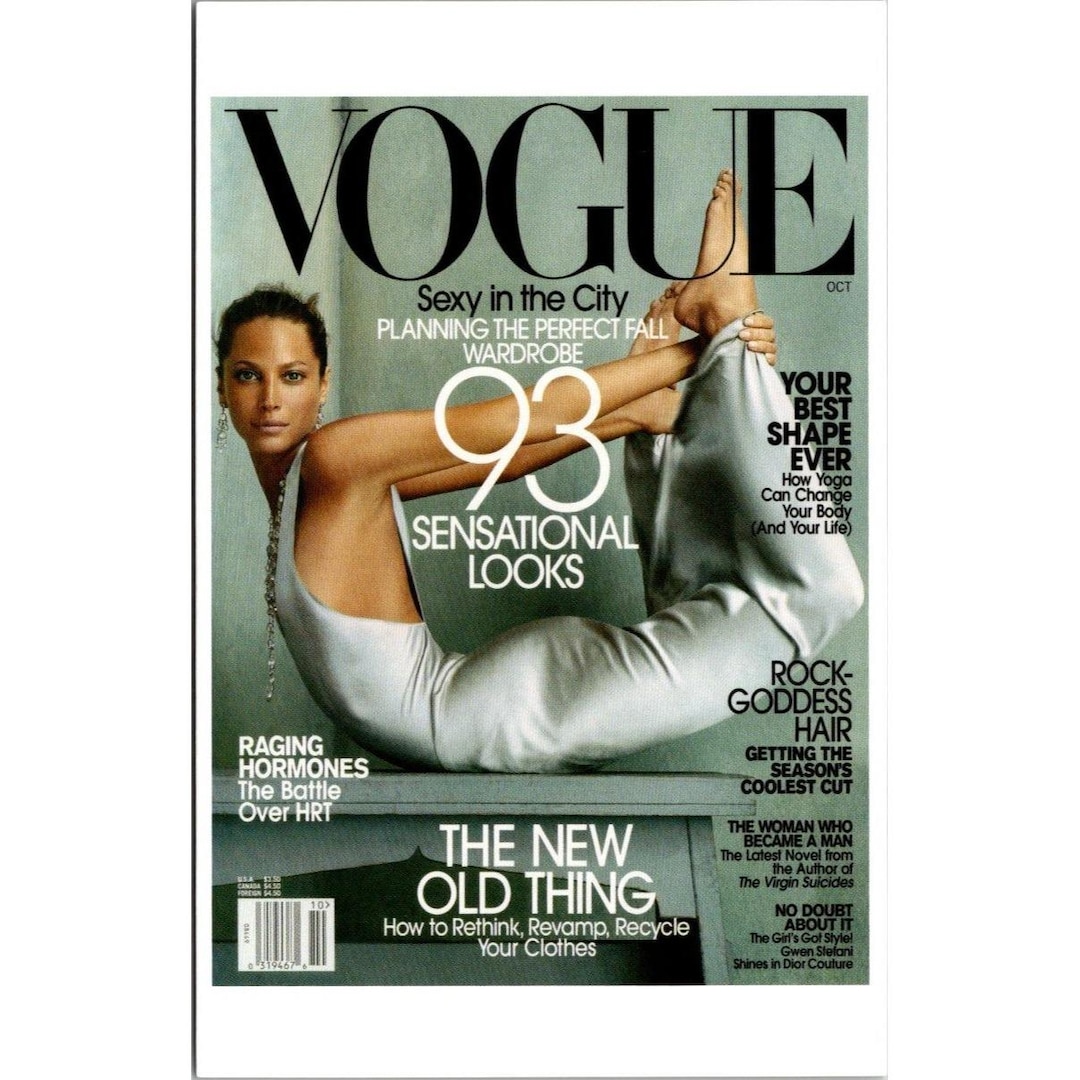 Postcard - Vogue Magazine Cover - October 2002 by Steven Klein - Etsy