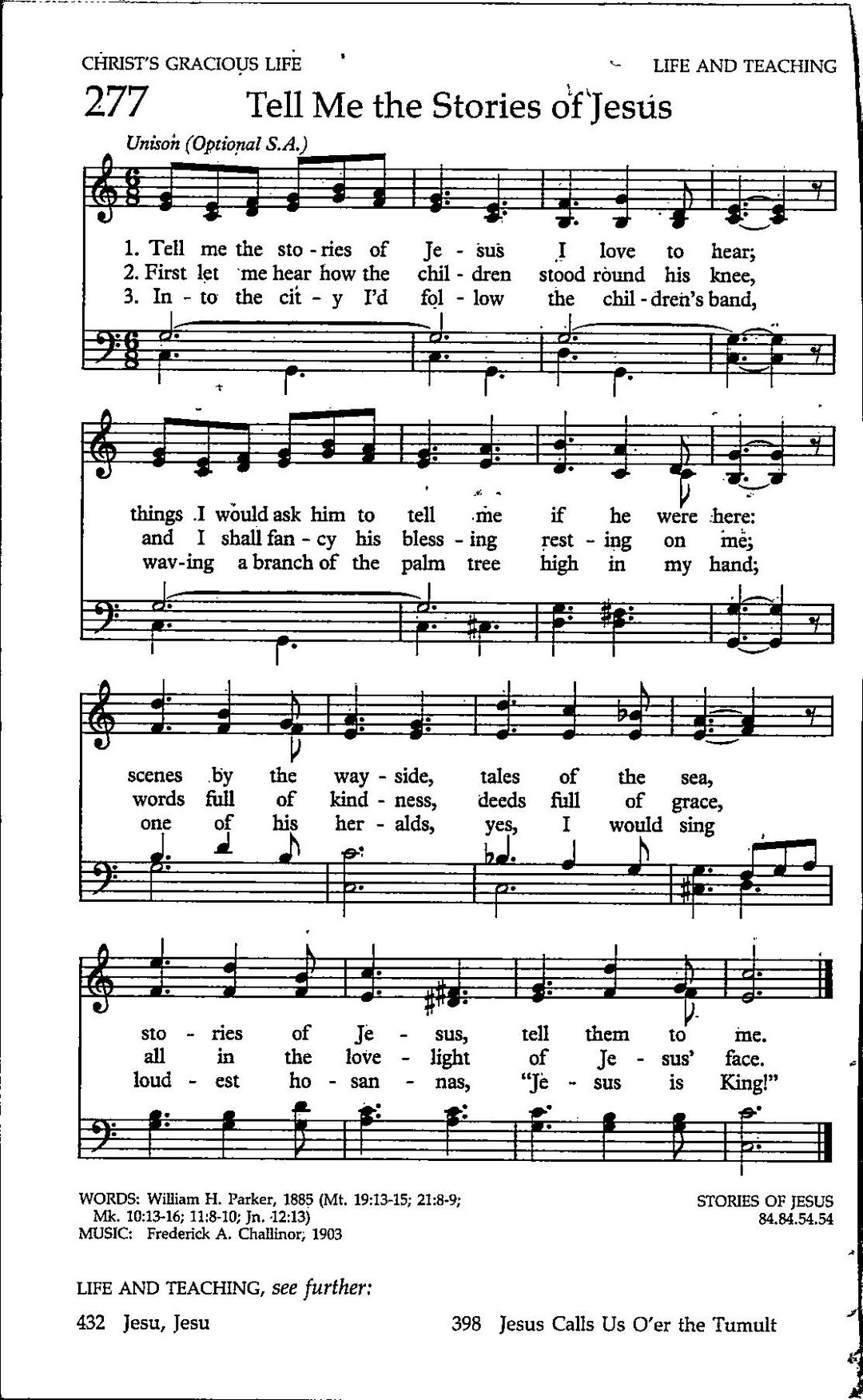 Tell Me the Stories of Jesus - Digital Download Hymn Tune Key of C - Etsy