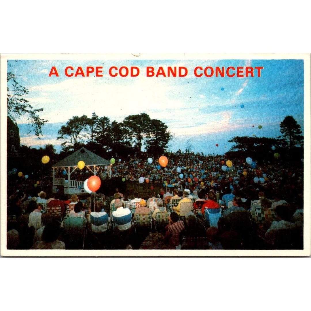 Postcard - A Cape Cod Band Concert, Cape Cod, Massachusetts #799 - Etsy