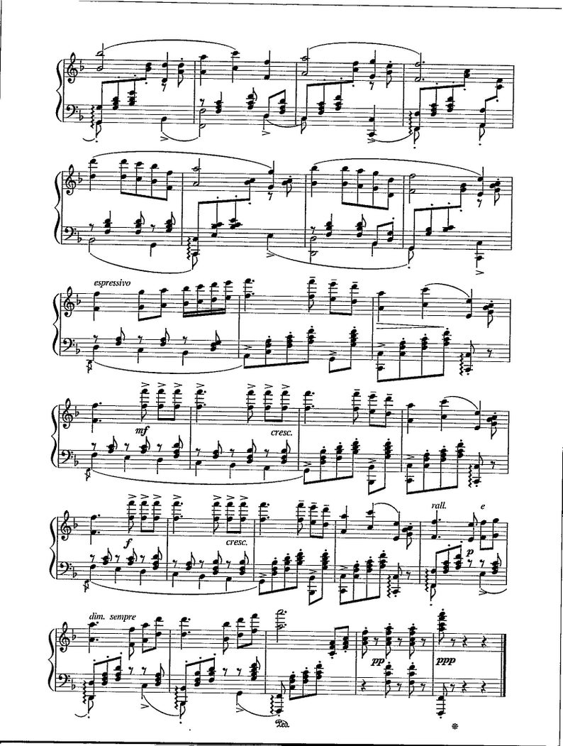 Cavalleria Rusticana - Digital Download Printable Piano Solo by ...