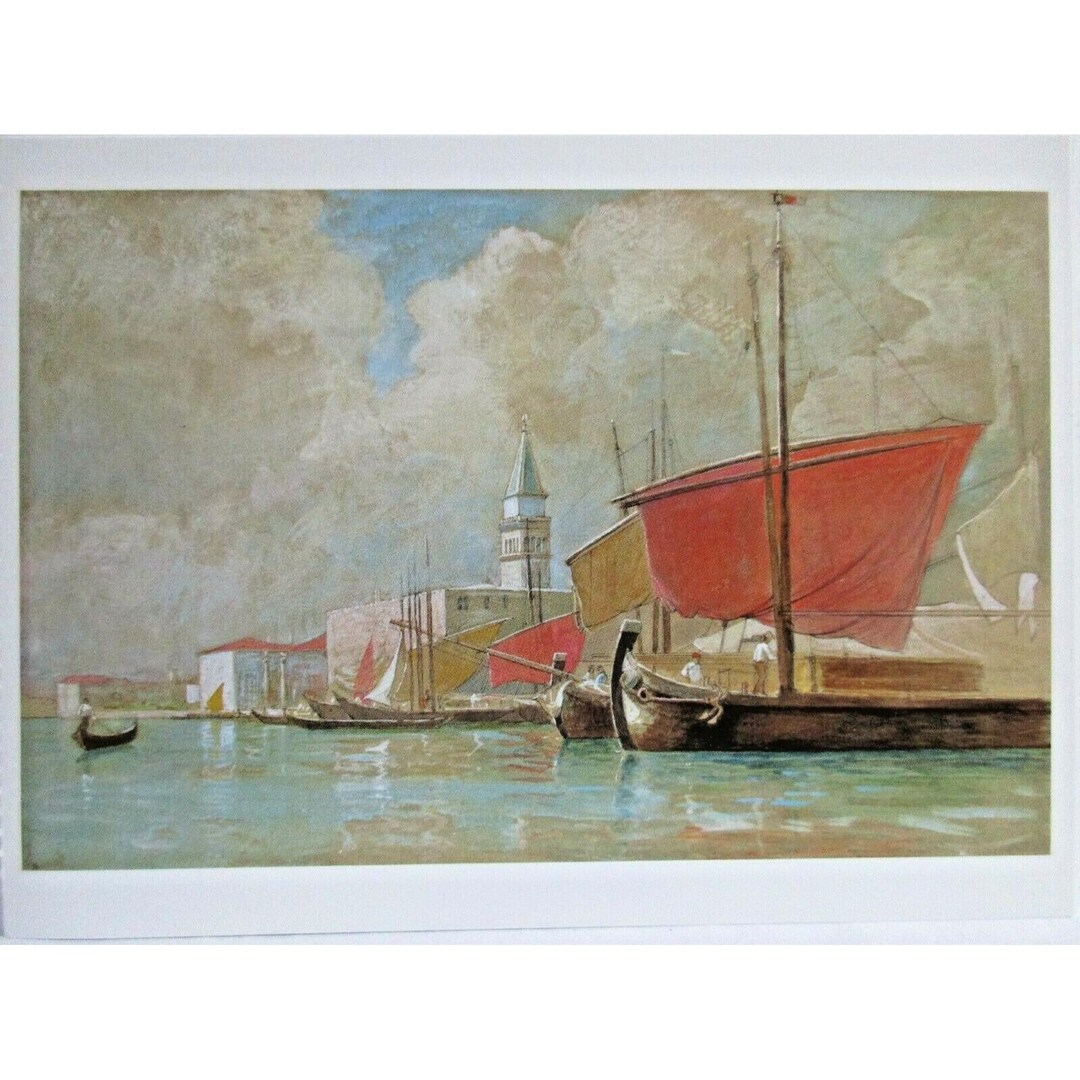 William Stanley Haseltine, American Artist Postcard - Shipping Along ...