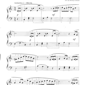 The Entertainer Piano Solo - Digital Sheet Music Key of C Intermediate Level - Etsy
