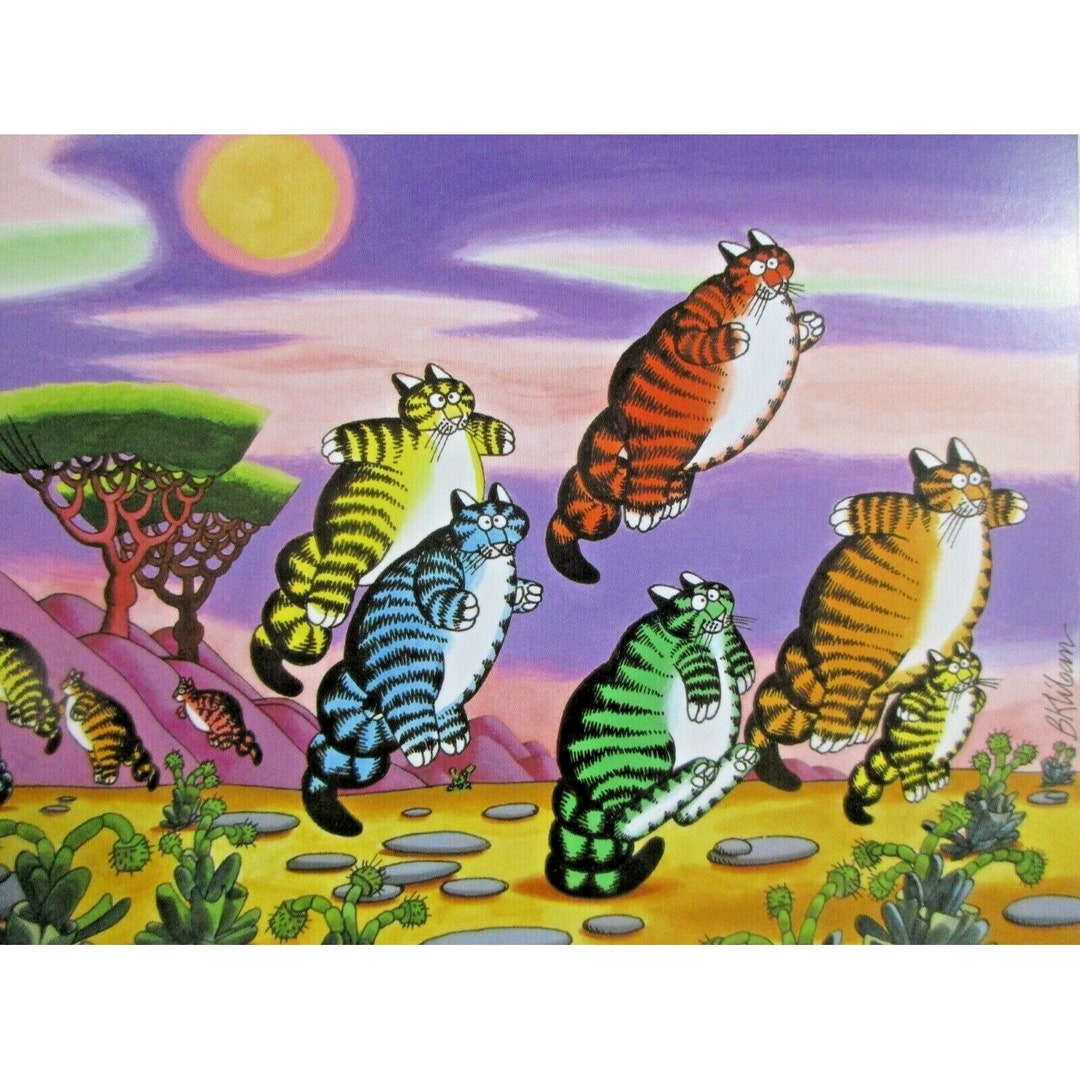 Notecard - POGO CATS by B. Kliban Artist Notecard With Envelope 6.75" X ...