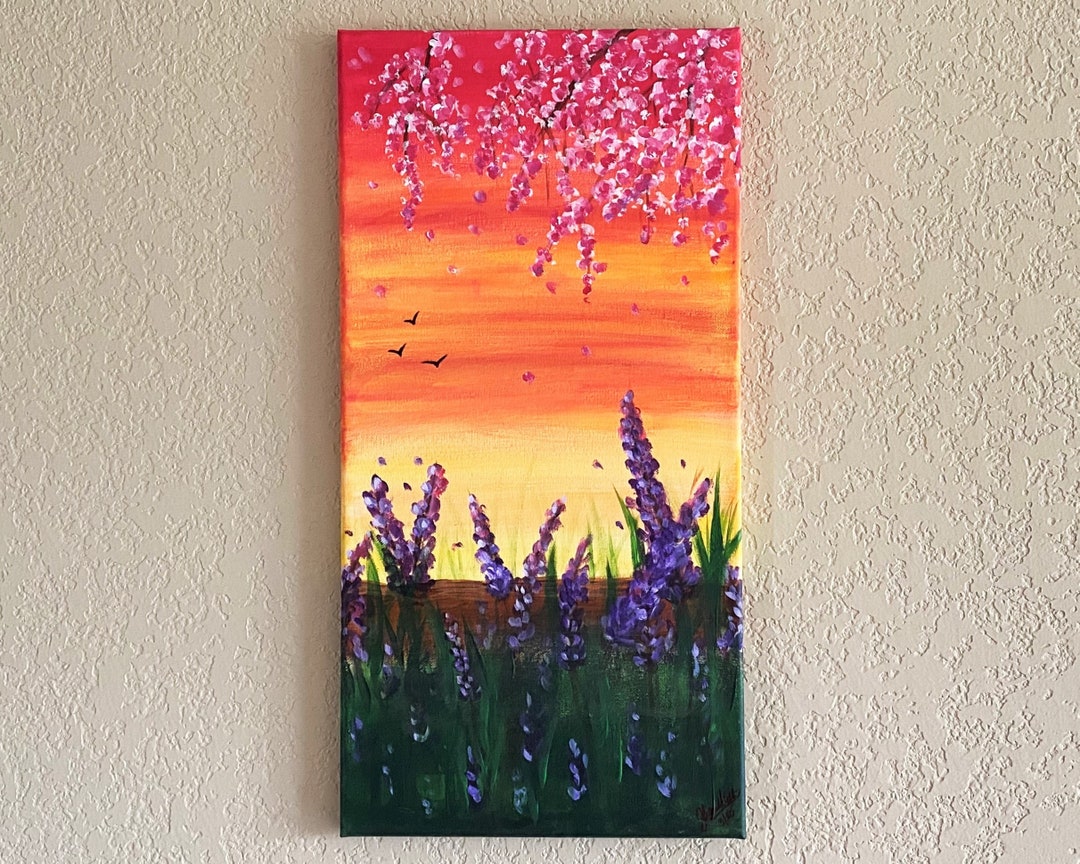 Spring Flowers Acrylic Painting - Etsy