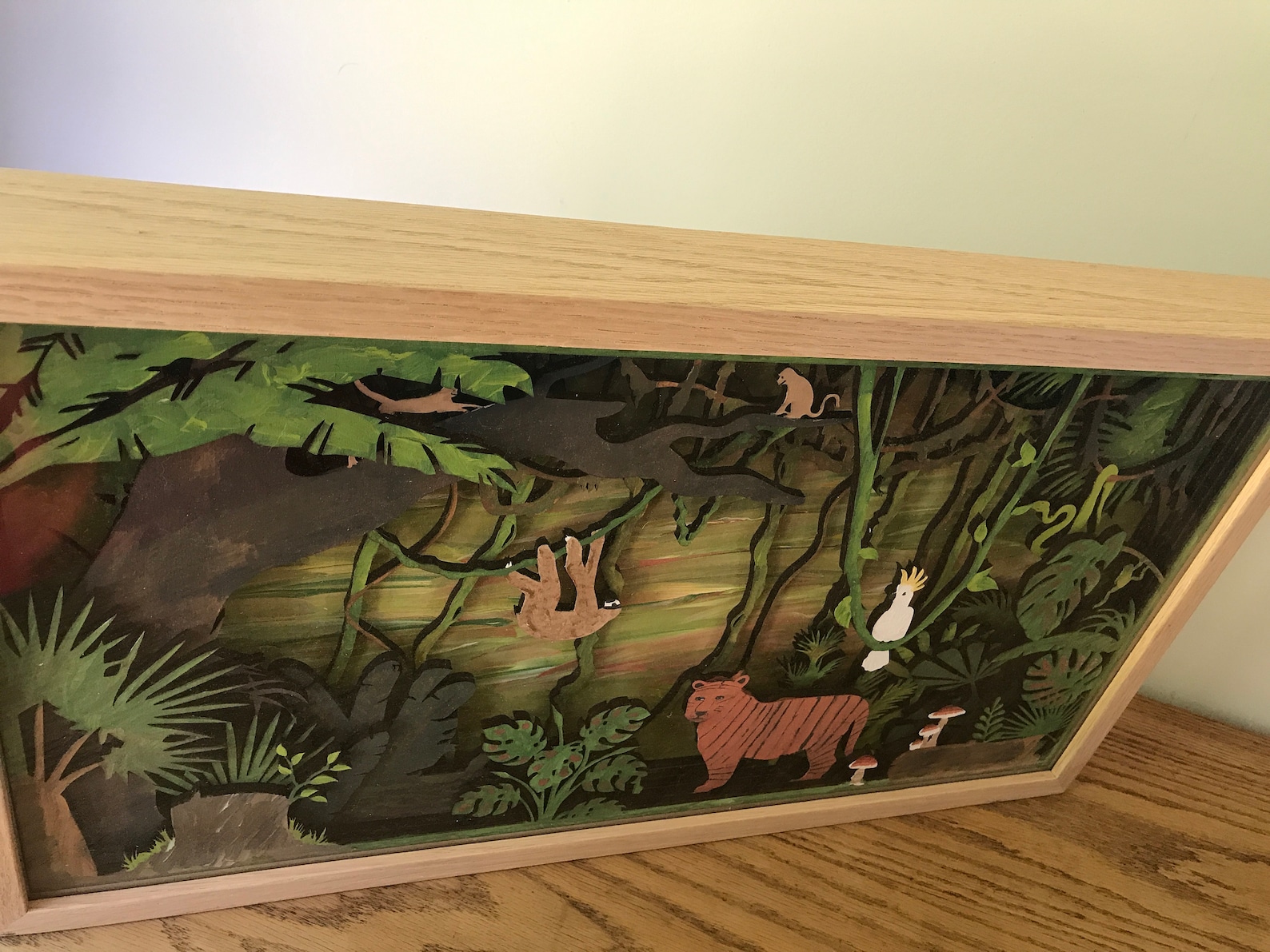 3D Laser Cut Jungle Memory Shadow Box - Etsy UK