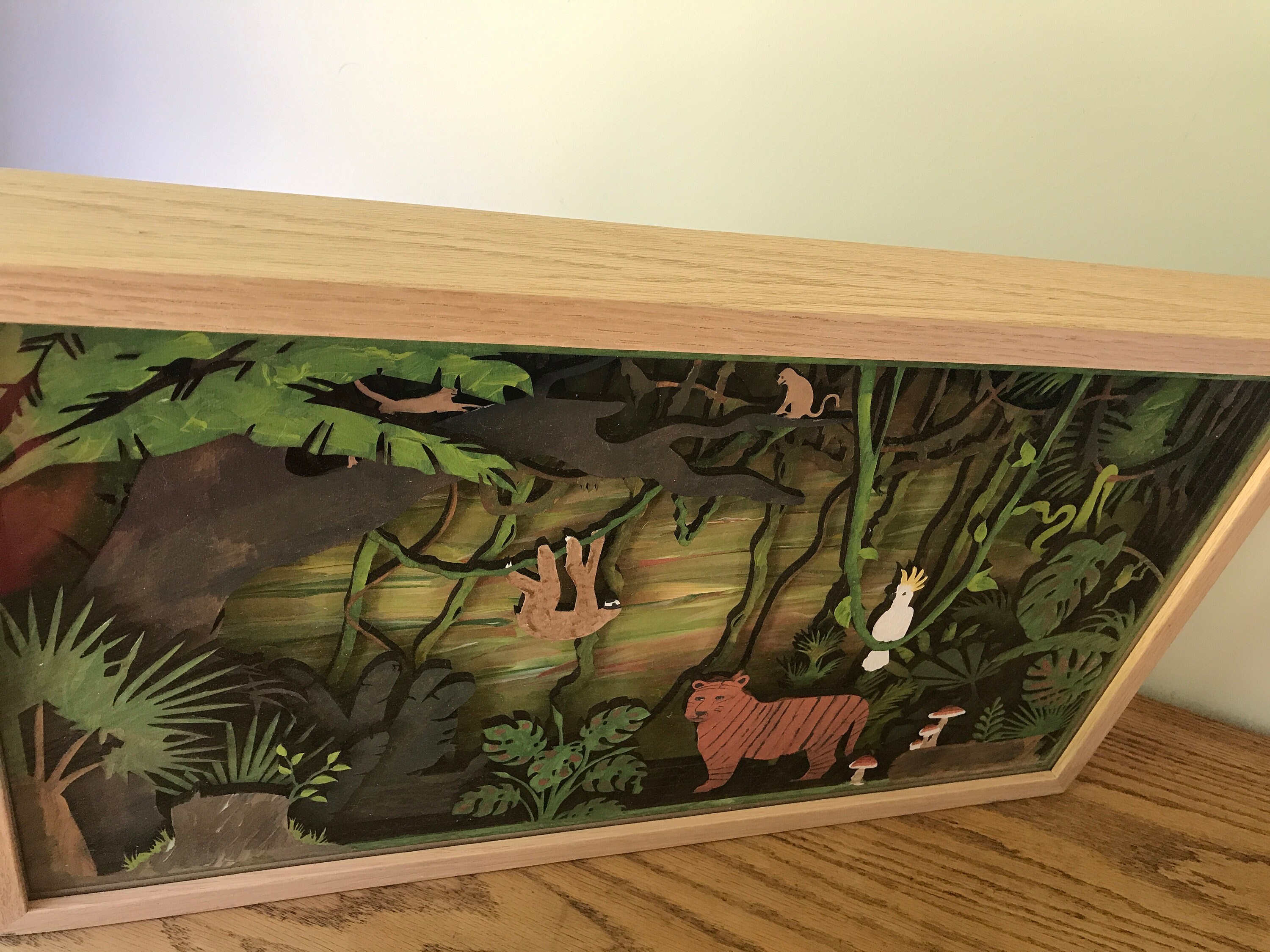 3D Laser Cut Jungle Memory Shadow Box - Etsy UK