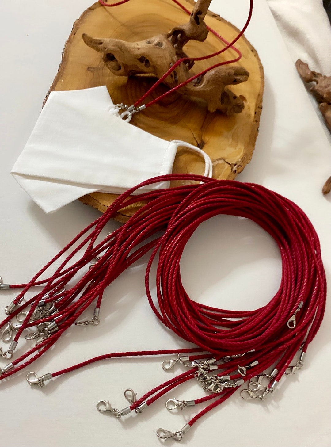 Leather Mask Rope Male and Female Face Mask Holder Unisex - Etsy