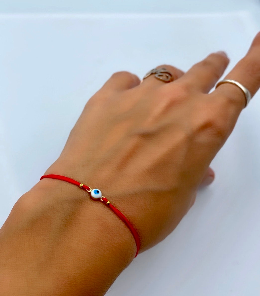 Red Bracelet Red String Bracelet Red String Evil Eye Bracelet ...