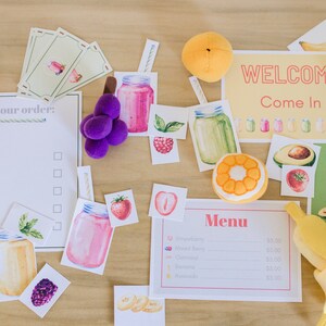 Smoothie Shop Pretend Play | Dramatic Play | Toddler Activity - Etsy
