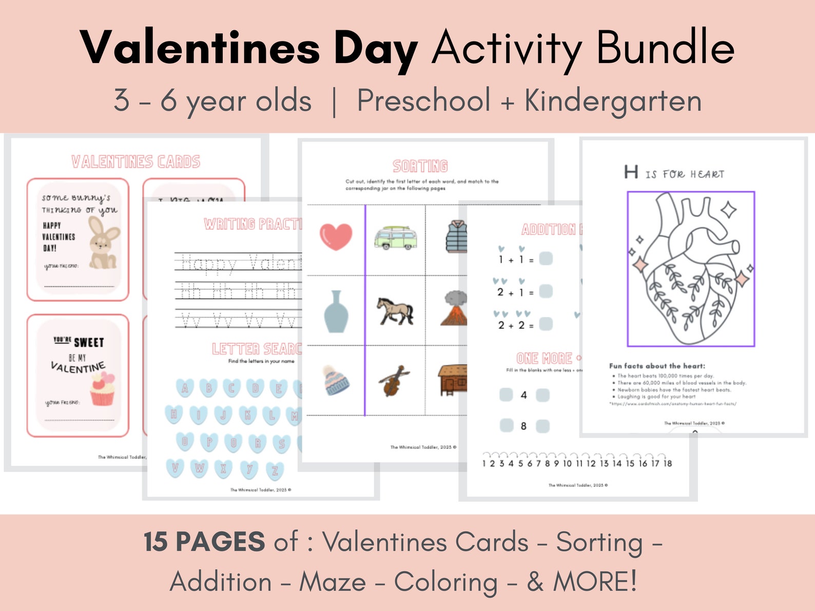 Printable Valentine's Day Activities | Preschool + Kindergarten ...