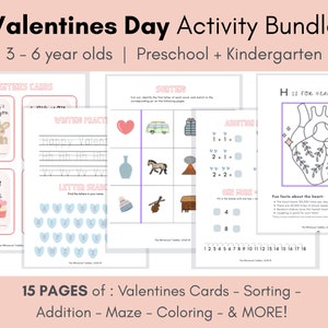 Printable Valentine's Day Activities | Preschool + Kindergarten ...