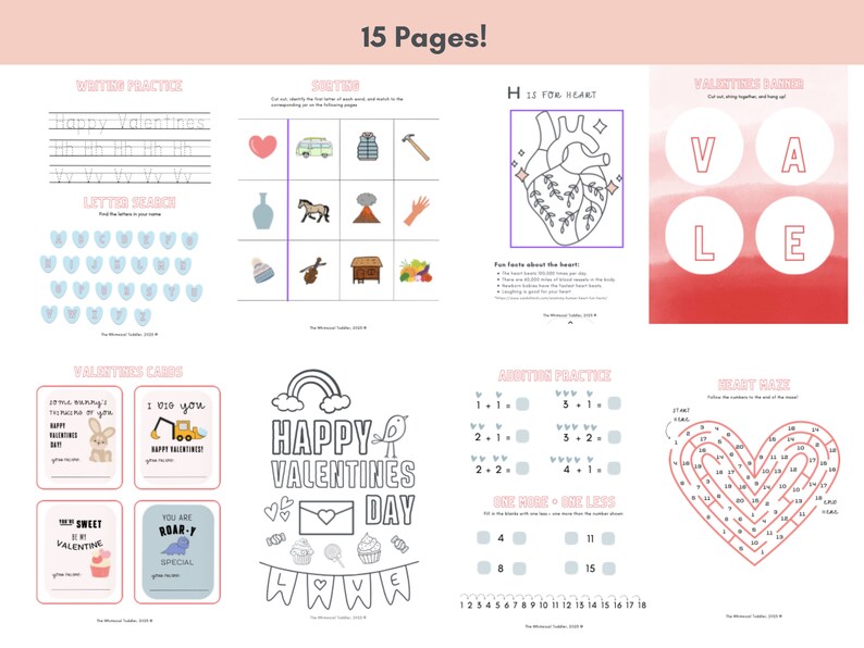 Printable Valentine's Day Activities | Preschool + Kindergarten ...