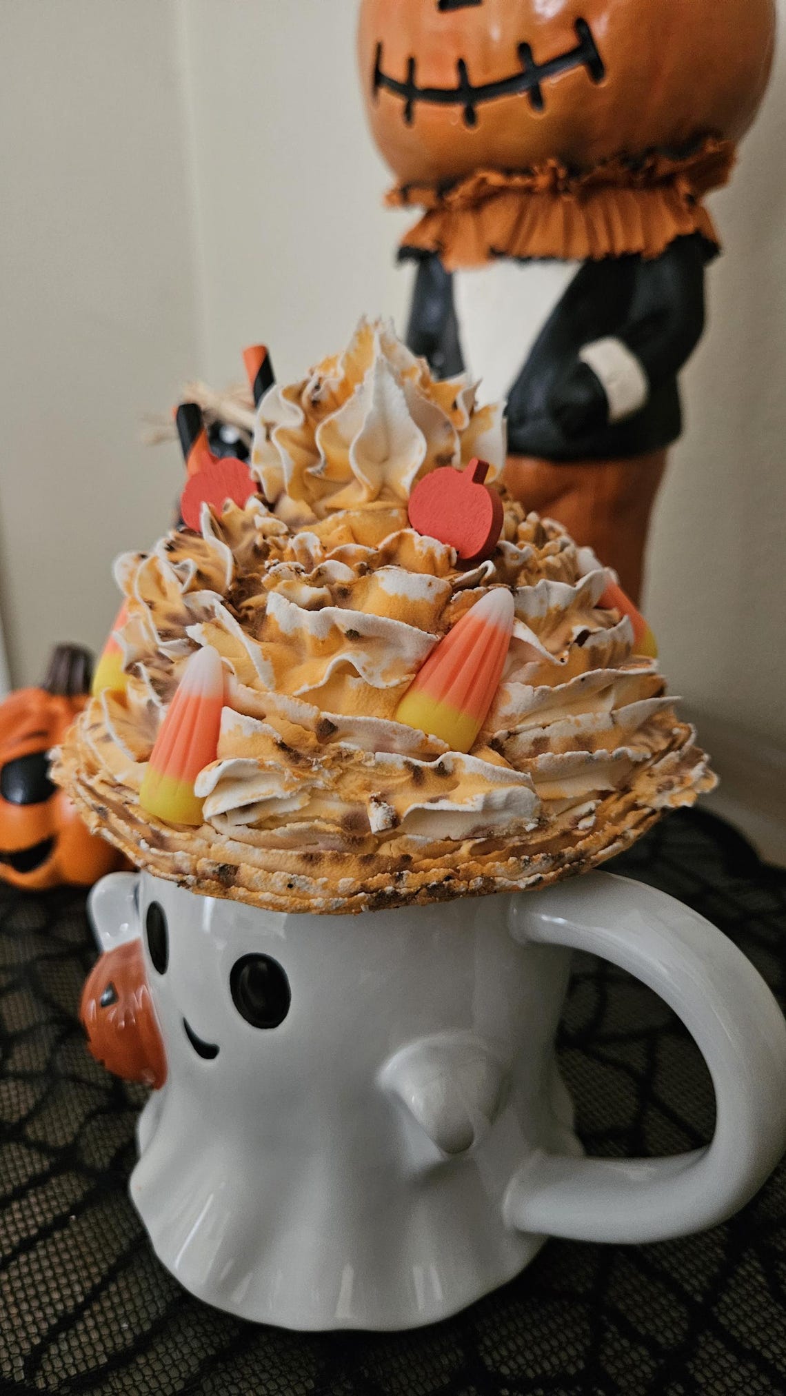 Halloween Mug Topper - Fall Pumpkin Mug Topper - Candy Corn Mug Topper ...