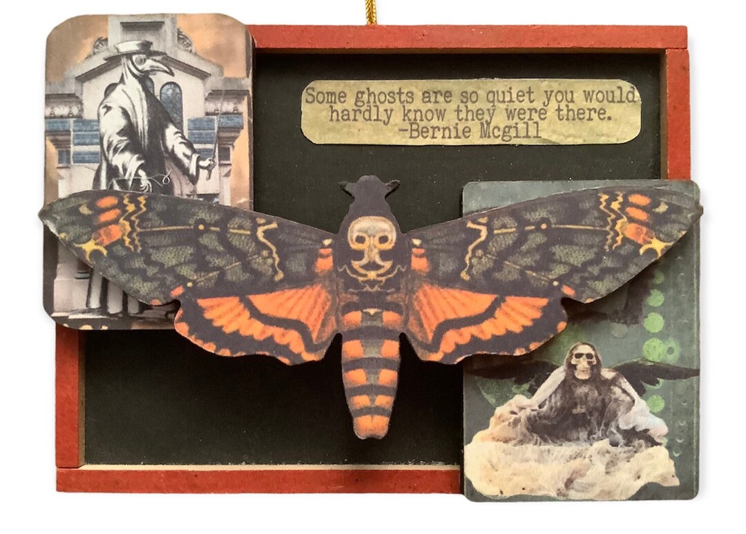 Plague Doctor and Death Head Moth, Homage to Death Horror Ornament - Etsy