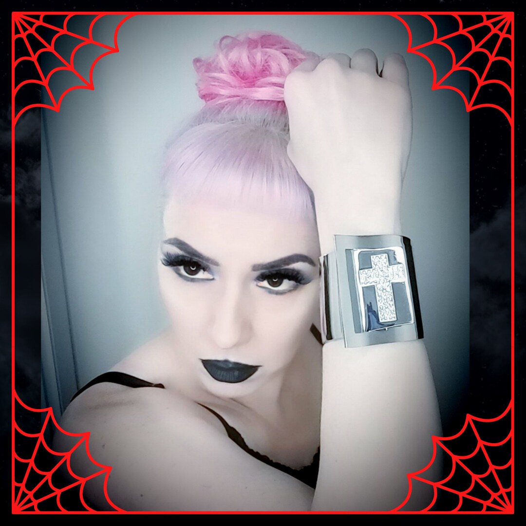 Cuff Cyber Goth / Gothic / Punk / Trad Goth / Nu Goth Cuff Bracelet in ...