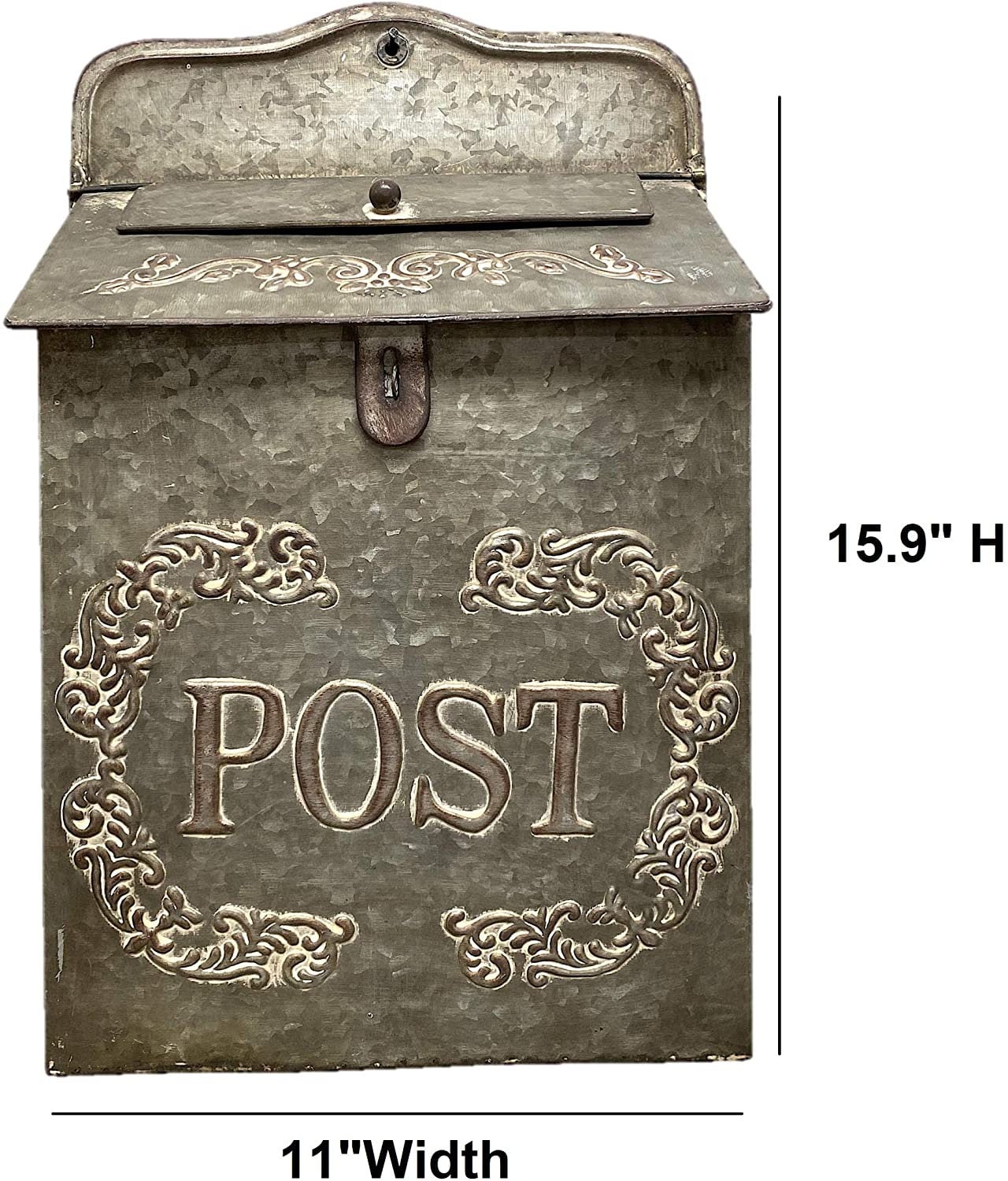 Vintage Style Galvanized Post Box Rectangular - Etsy