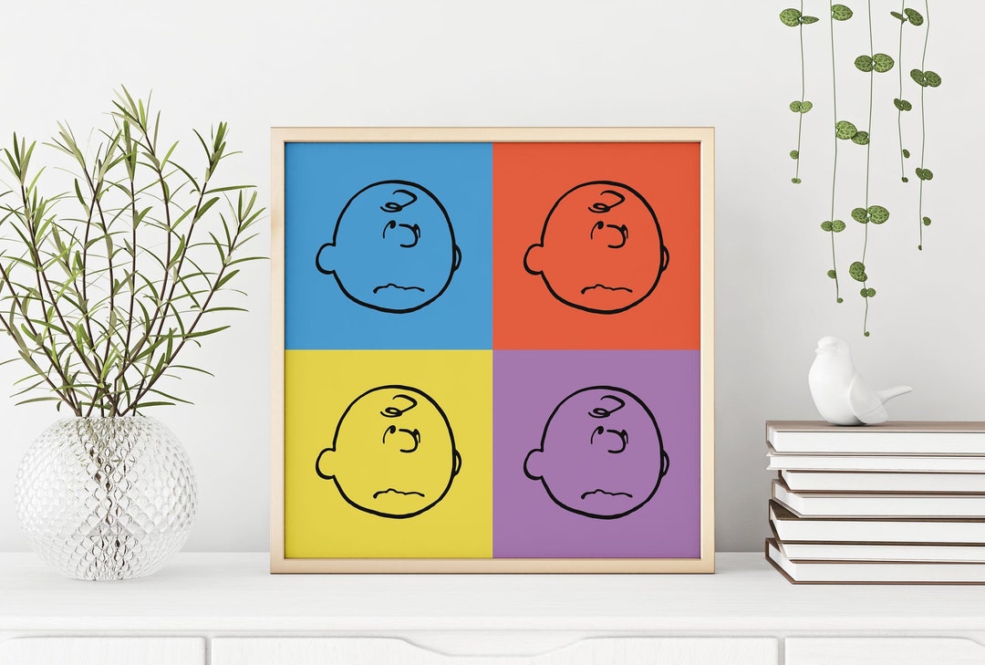 Charlie Brown Digital Download, "pop Art" Andy Warhol Print, Charlie ...