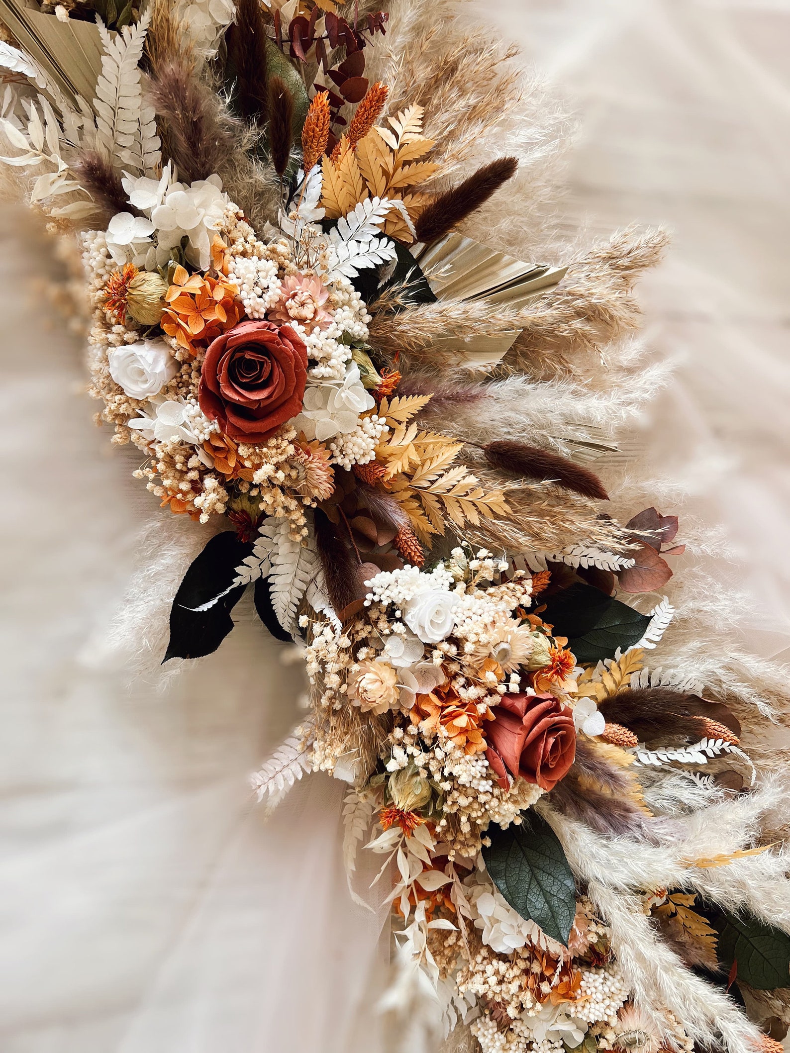 Wedding Flower Garland Fall Flower Garland Terracota Wedding - Etsy