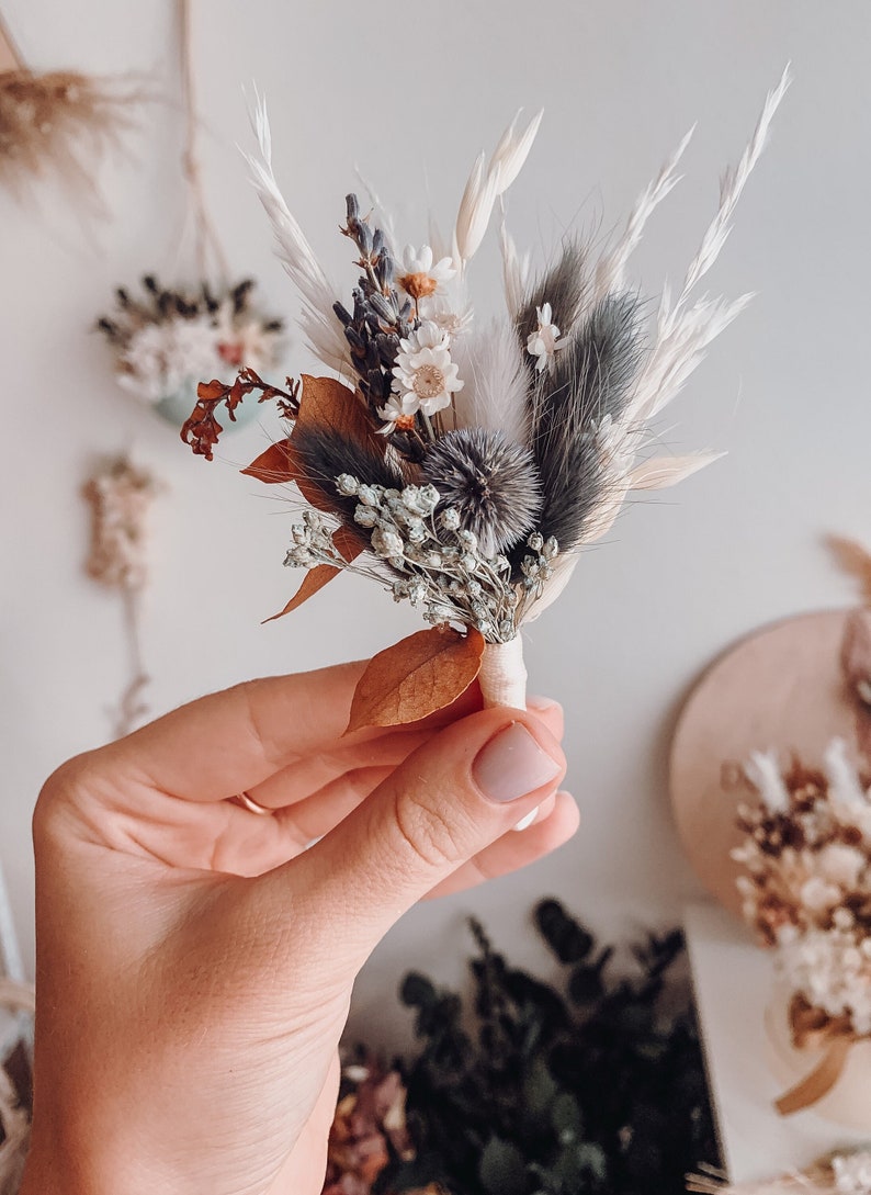 Dried Flowers Rustic Wedding Bouquet Preserved Roses Dried - Etsy