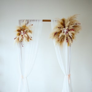 Boho Wedding Arch Dried Flowers Arrangement Rustic Arches - Etsy