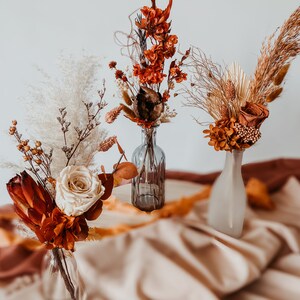 Rustic Dried Flowers Table Bouquet, Preserved Wedding Centerpiece ...