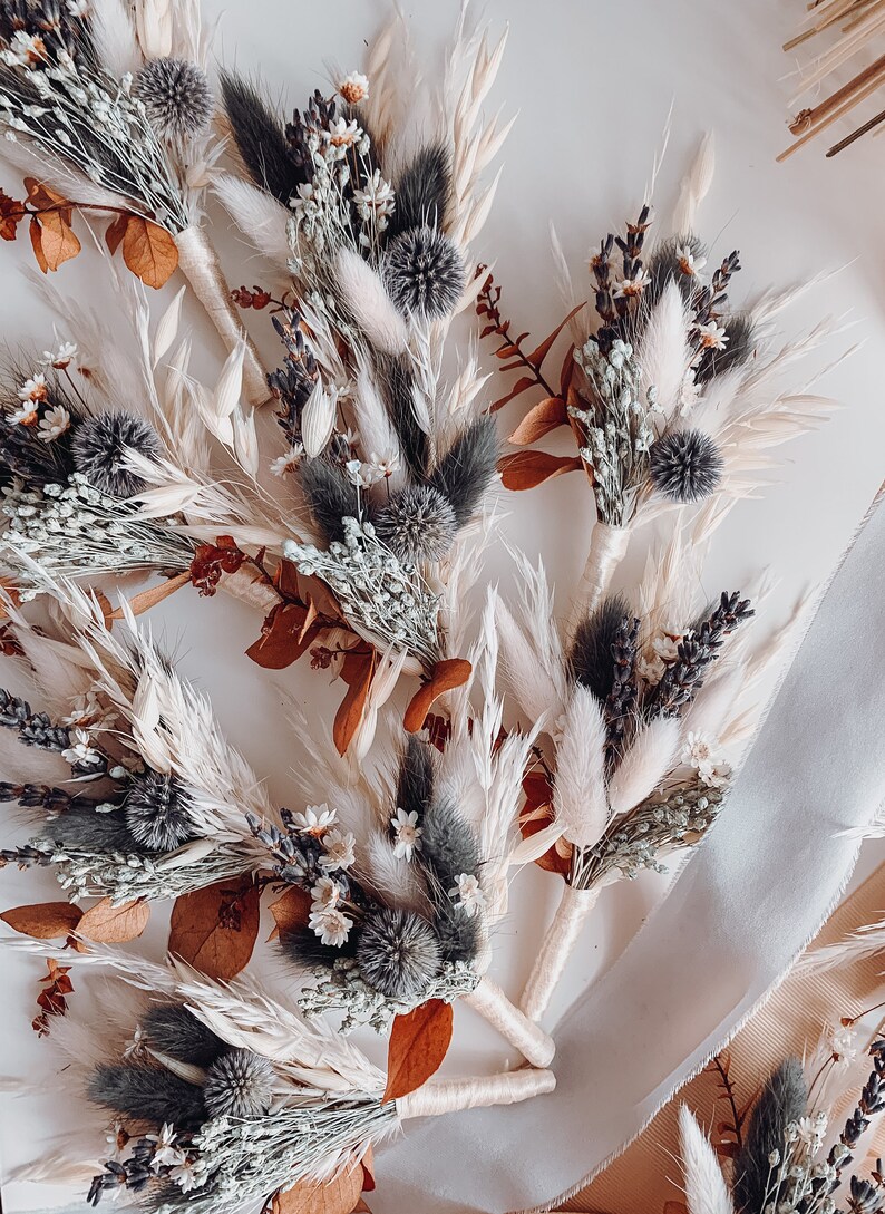 Dried Flowers Rustic Wedding Bouquet Preserved Roses Dried - Etsy