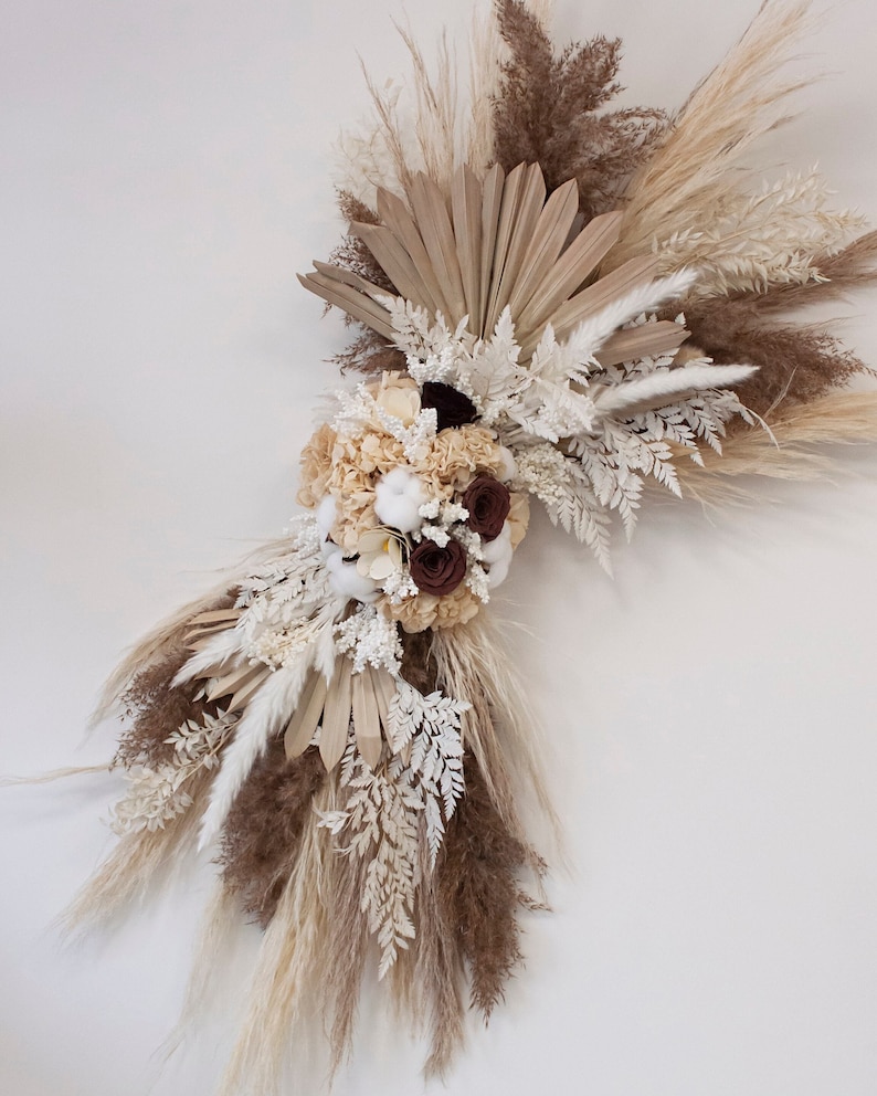 Unique Arch Handmade Dried Flowers Wedding Floral Arrangements - Etsy