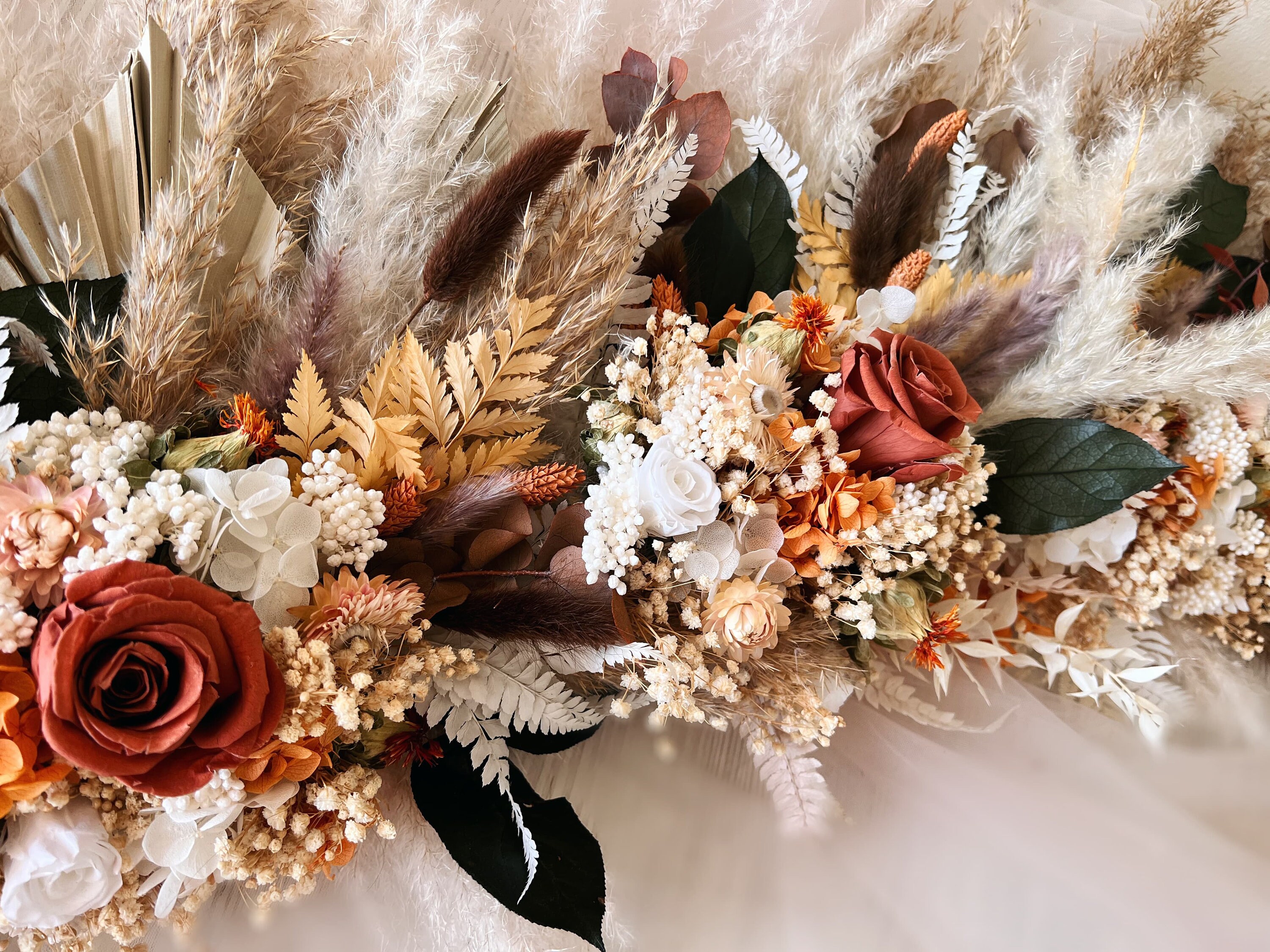 Wedding Flower Garland Fall Flower Garland Terracota Wedding - Etsy