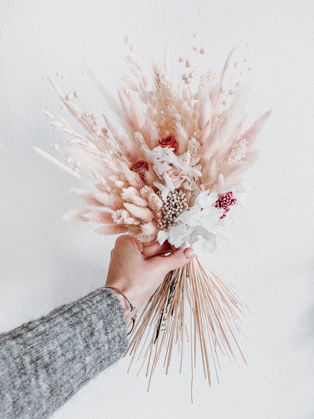 Tender Wedding Bouquet Rustic Bundle Bunch for Bride of - Etsy
