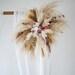 Boho Wedding Arch Dried Flowers Arrangement Rustic Arches - Etsy