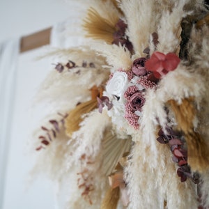 Boho Wedding Arch Dried Flowers Arrangement Rustic Arches - Etsy