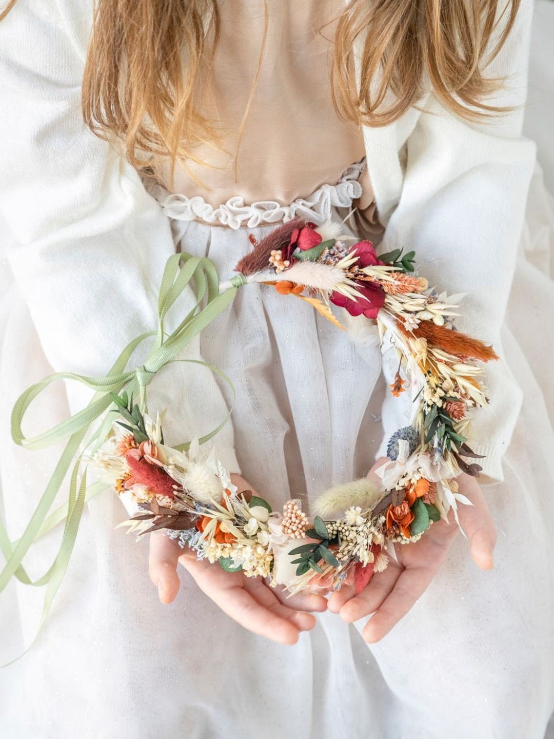 Flower Girl Crown, Spring Flowers Crown, Flower Tiara, Flower Halo ...