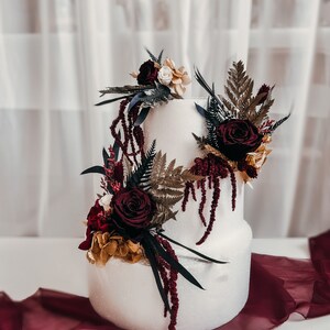 Marsala Cake Topper for Wedding Rustic Wedding Cake Topper - Etsy