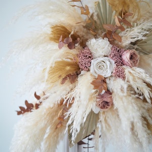Boho Wedding Arch Dried Flowers Arrangement Rustic Arches - Etsy