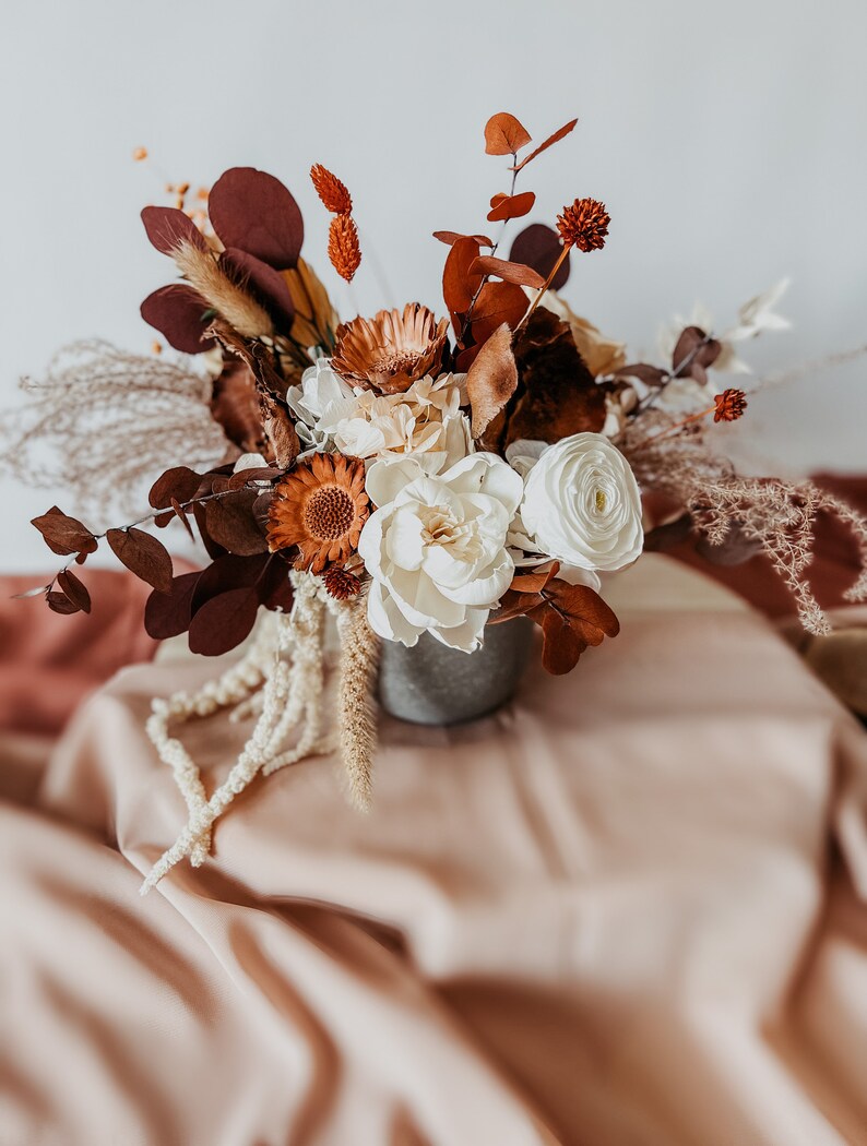 Wedding Centerpieces for Tables Dried Flowers Bouquet - Etsy
