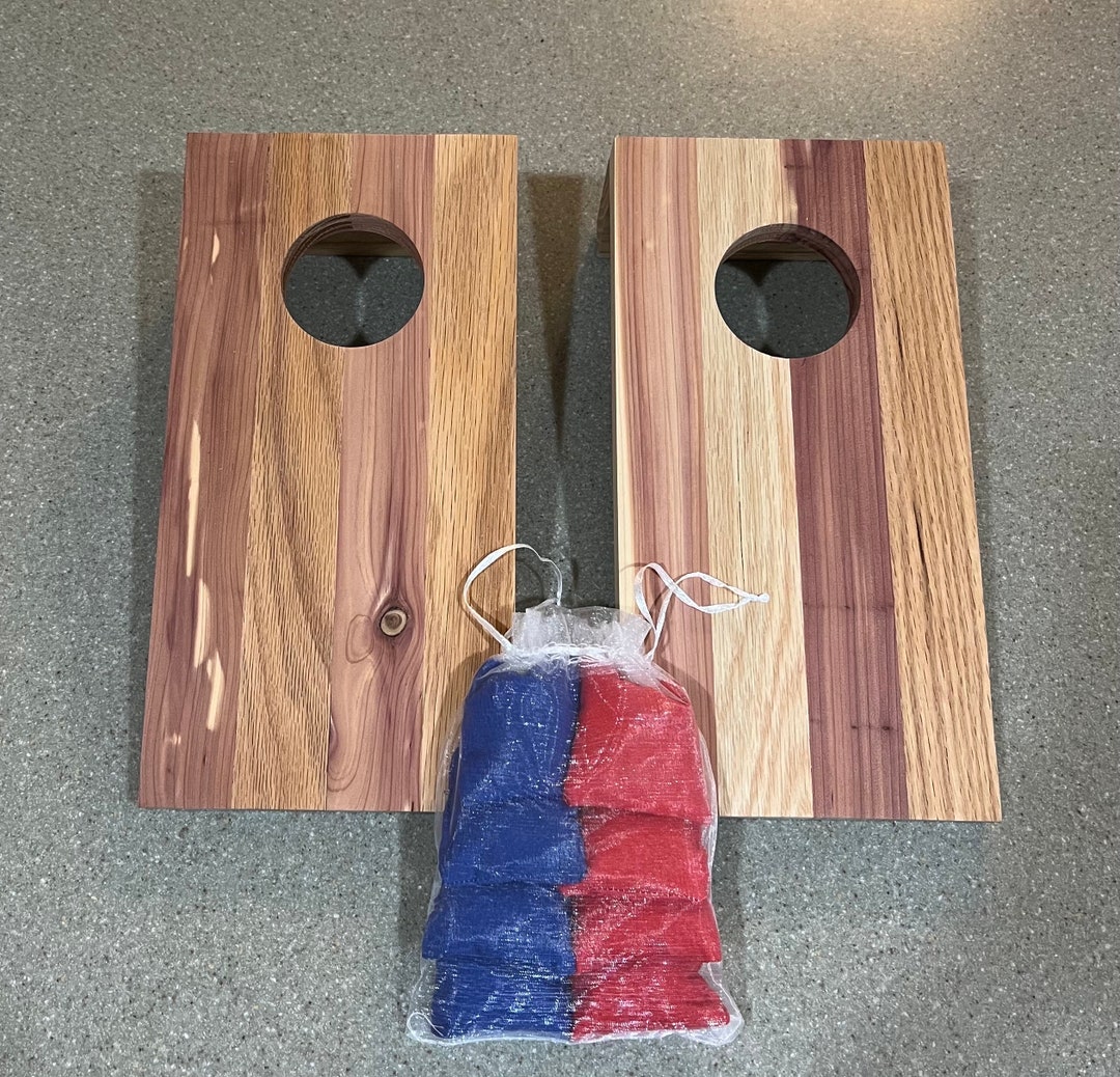 Mini Cornhole Bags Hardwood Set - Etsy