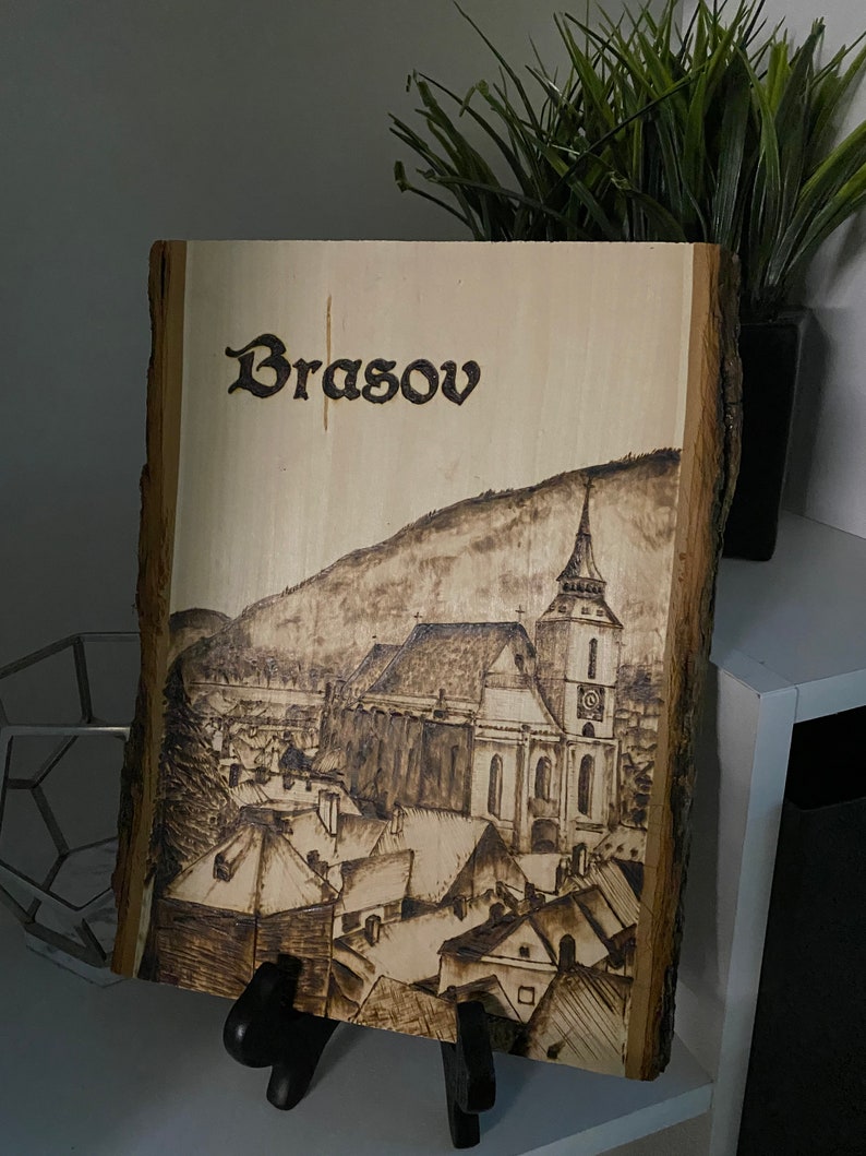 Custom Landscape/city Pyrography Wood Burning Art - Etsy