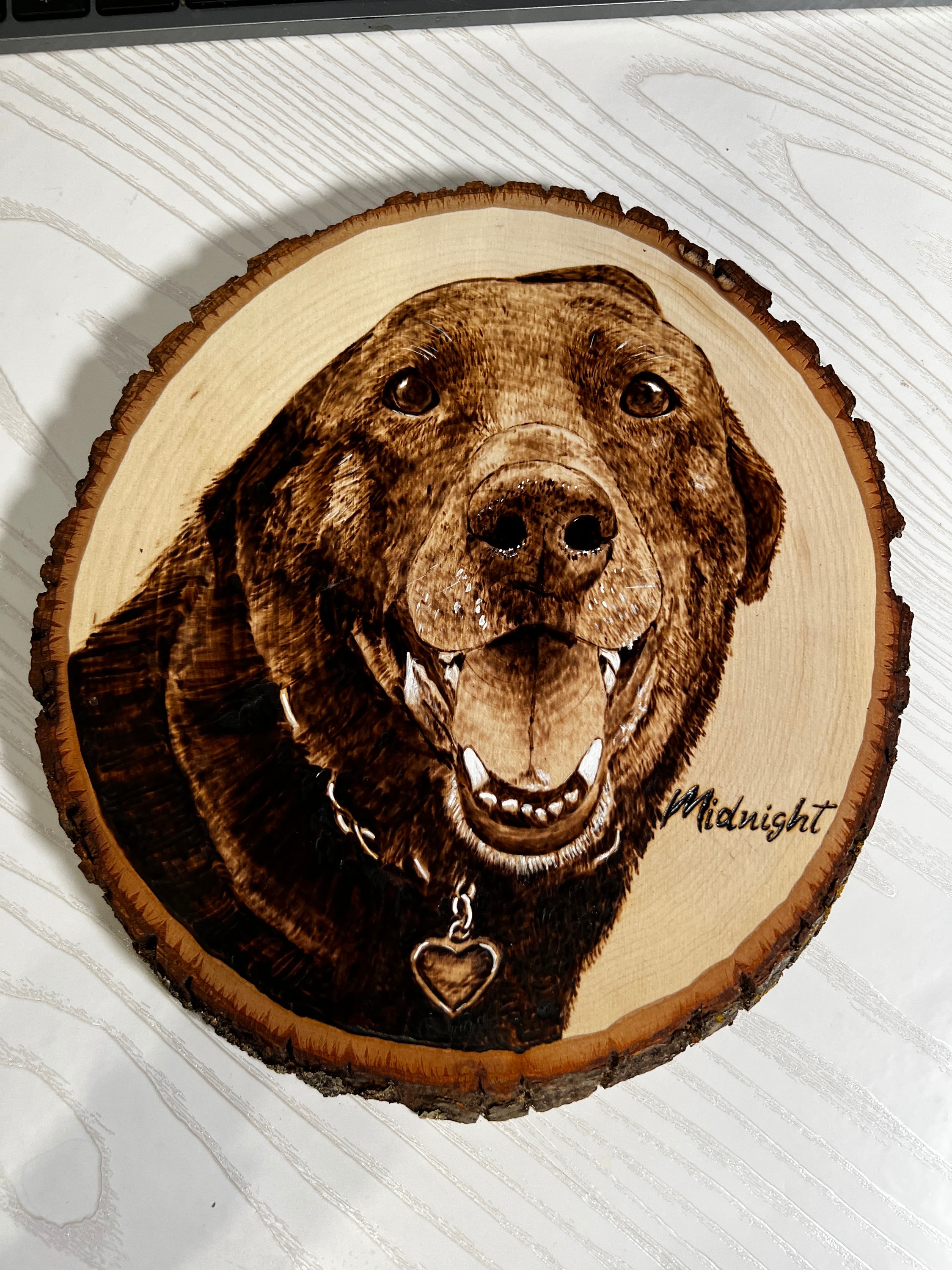 Custom Dog Portrait Woodburning - Etsy