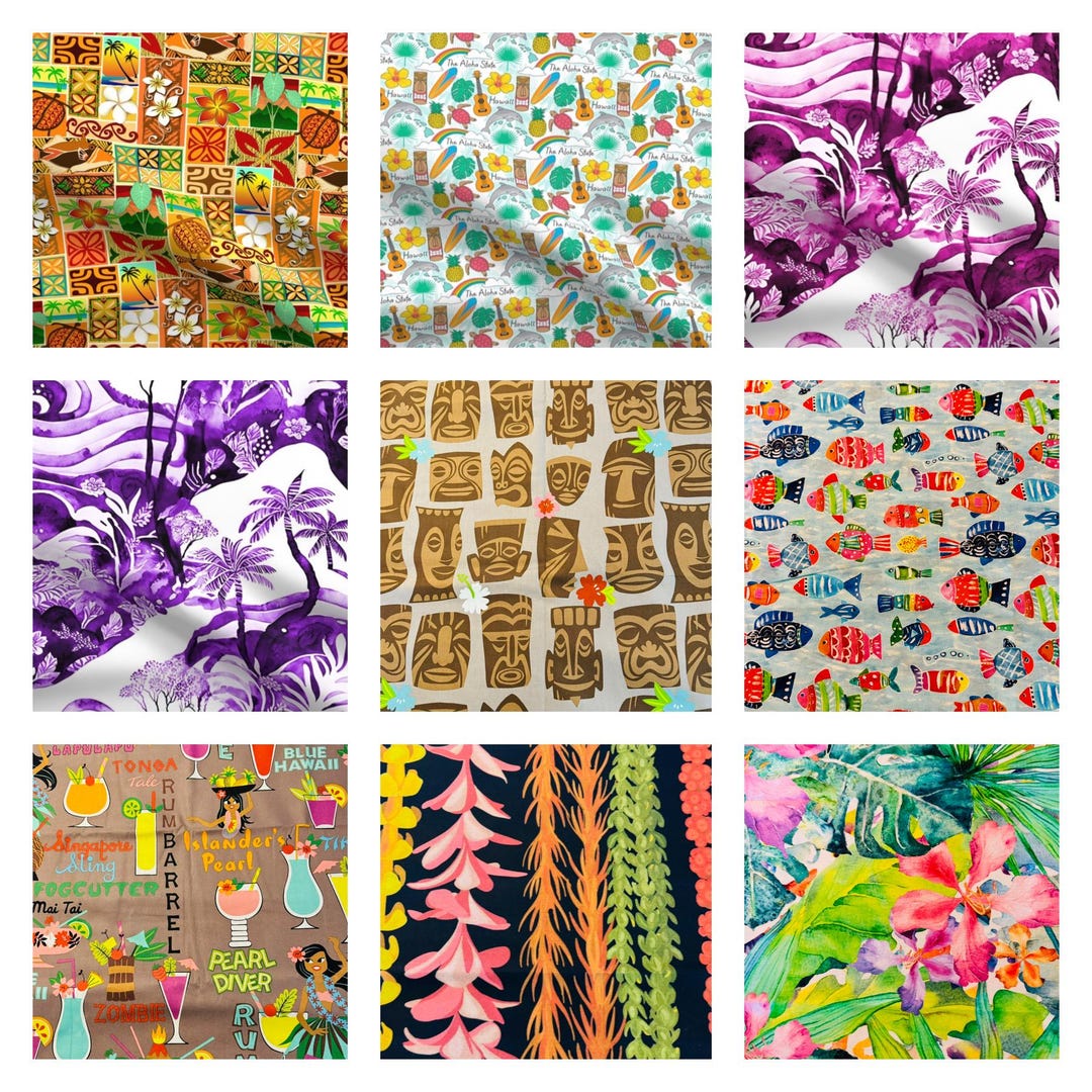 Hawaiian Scrub Caps - Etsy
