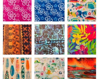 Hawaiian Tribal With Monstera and Maile Print in Red and Black Adult ...