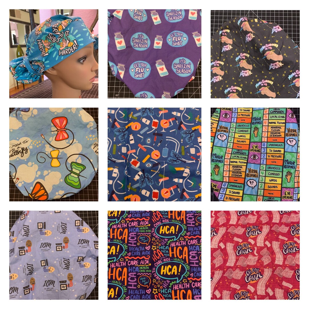 Operating Room Scrub Caps - Etsy